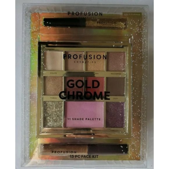 Profusion Cosmetics | Makeup | Profusion Cosmetics Rose Gold Chrome 3 Piece Face Kit Gift New ...